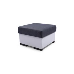 MASSENO Sitzhocker ITERO, Modern Polsterhocker, Fu&szlig;hocker Grau