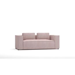 2-SITZER-SOFA Nova Puderrosa Cord