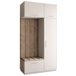 GARDEROBENSCHRANK REMA 120/240/60 cm Modern Garderobe-Set Kaschmir
