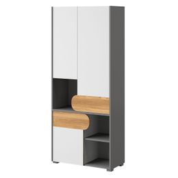 DREHT&Uuml;RENSCHRANK ARCADA 80/189,5/38cm 3-t&uuml;rig Eichefarben