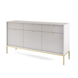 SIDEBOARD STELLARE 154/83/39 cm mit 3 Schubladen 3 T&uuml;ren Grau