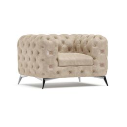CHESTERFIELD-SESSEL Quantum Beige Samt
