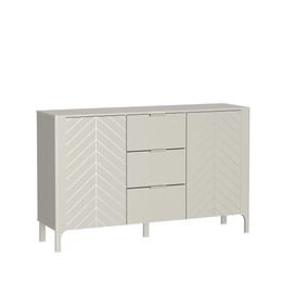 KOMMODE ALICANTE 153/95/40,5cm mit 3 Schubladen 2 T&uuml;ren Kaschmir
