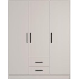 DREHT&Uuml;RENSCHRANK VANO 150/190/56cm 3-t&uuml;rig Kaschmir