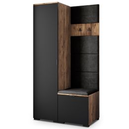 GARDEROBENSCHRANK LORI 95/181/51 cm Modern Eichefarben