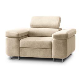 SESSEL CALVO Polstersessel Loungesessel ergonomisch, Creme