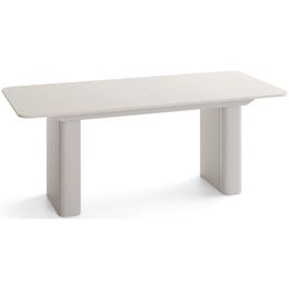 ESSTISCH Riven rechteckig ausziehbar verl&auml;ngerbar mit Butterfly-Auszug, Kaschmir 180-276/90/76 cm