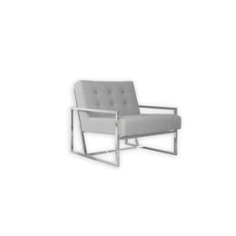 LOUNGESESSEL Duban Grau Boucl&eacute;-Stoff