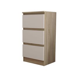 KOMMODE ALLEGRA 40/72/33 cm mit 3 Schubladen Sonoma Eiche