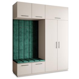 GARDEROBENSCHRANK REMA 200/240/60 cm Modern Garderobe-Set Kaschmir