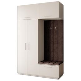 GARDEROBENSCHRANK REMA 150/240/60 cm Modern Garderobe-Set Kaschmir