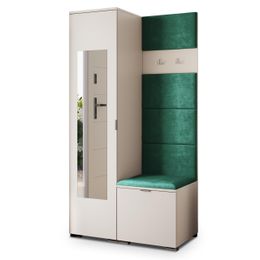 GARDEROBENSCHRANK VIRA 95/181/51 cm Modern Garderobe-Set Kaschmir