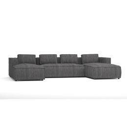 WOHNLANDSCHAFT Nova Grau Cord