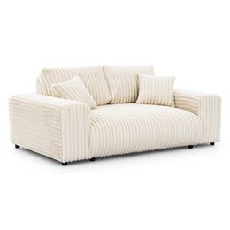 2-SITZER-SOFA Mollis Hellbeige Pl&uuml;schcord