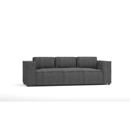 3-SITZER-SOFA Nova Grau Cord