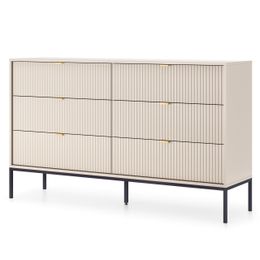SIDEBOARD STELLARE 154/91/39cm mit 6 Schubladen Kaschmir