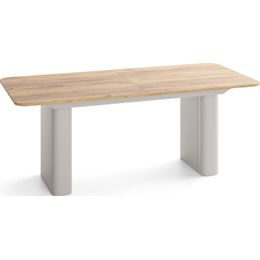 ESSTISCH Riven rechteckig ausziehbar verl&auml;ngerbar mit Butterfly-Auszug, Eiche Braun 200-296/90/76 cm