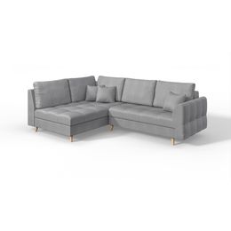 ECKSOFA Lorine Mikrofaser Grau