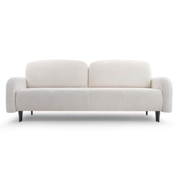 BETTSOFA VIVO Creme Geflochtener Stoff mit Schlaffunktion