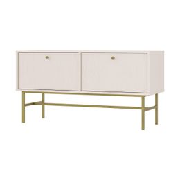 LOWBOARD TORINO 120,6x40,8x62,5 cm mit 2 T&uuml;ren Beige