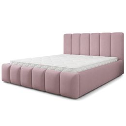 POLSTERBETT ATTORA SR 140x200 cm mit Bettk&auml;sten - Rosa