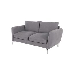 2-SITZER-SOFA Elou Grau Microfaser