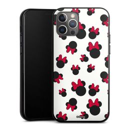 DeinDesign iPhone 12 Pro Handy Silikon H&uuml;lle Case schwarz Handyh&uuml;lle Official Licensed Product Minnie Mouse Disney