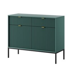 KOMMODE STELLARE 104/83/39 cm mit 2 Schubladen 2 T&uuml;ren Hellgr&uuml;n