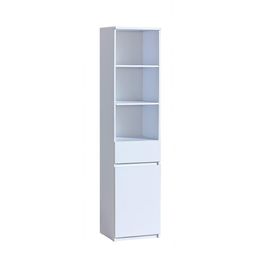 B&Uuml;CHERREGAL KRYOS 45/195,2/40 cm Wohnzimmerregal Hochschrank Regal Wei&szlig;