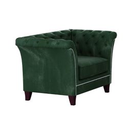 CHESTERFIELD-SESSEL Fusion Gr&uuml;n Samt