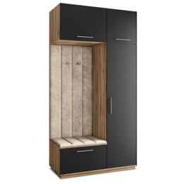 GARDEROBENSCHRANK REMA 120/240/60 cm Modern Eiche Wotan