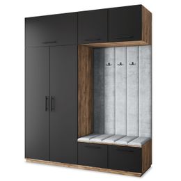 GARDEROBENSCHRANK REMA 200/240/60 cm Modern Eichefarben