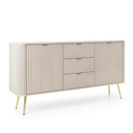 SIDEBOARD ZENZERO 168/87/39 cm mit 3 Schubladen 2 T&uuml;ren Kaschmir