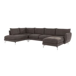 WOHNLANDSCHAFT Elou Khaki Luxusmicrofaser