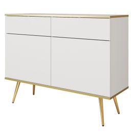SIDEBOARD VENEZIA 107/85/39cm mit 2 Schubladen 2 T&uuml;ren Wei&szlig;