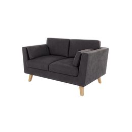 2-SITZER-SOFA Mario Graphit Microfaser