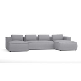 WOHNLANDSCHAFT Zenith Grau Luxusmicrofaser