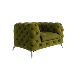 CHESTERFIELD-SESSEL Laura Olive Samt