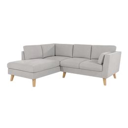 ECKSOFA Mario Silber Microfaser