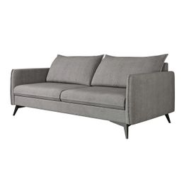 3-SITZER-SOFA Pulse Grau Luxusmicrofaser