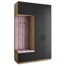 GARDEROBENSCHRANK REMA 150/240/60 cm Modern Garderobe-Set Eiche Wotan