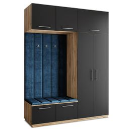 GARDEROBENSCHRANK REMA 180/240/60 cm Modern Garderobe-Set Eiche Wotan