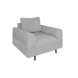 SESSEL Sigurd Hellgrau Chenille