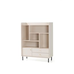 B&Uuml;CHERREGAL ASTREA 103,5x42x133 cm, Regal Beige