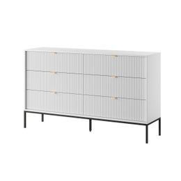 SIDEBOARD STELLARE 154/91/39 cm mit 6 Schubladen Wei&szlig;