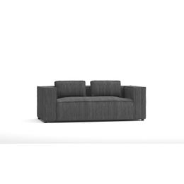 2-SITZER-SOFA Nova Grau Cord