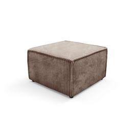 POLSTERHOCKER TESSO Modern Sitzhocker, Fu&szlig;hocker Braun