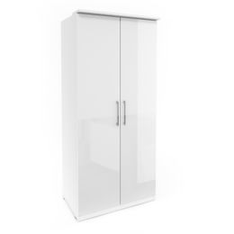 DREHT&Uuml;RENSCHRANK OTTIMA 90/217/63 cm 2-t&uuml;rig Wei&szlig;