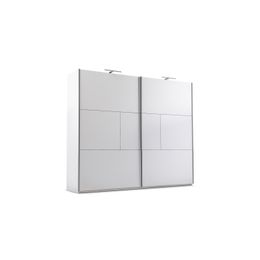 SCHWEBET&Uuml;RENSCHRANK SHEN 250/215/65 cm 2-t&uuml;rig Wei&szlig;