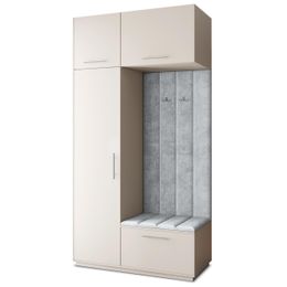 GARDEROBENSCHRANK REMA 120/240/60 cm Modern Kaschmir